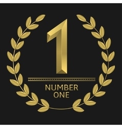 Number one symbol Royalty Free Vector Image - VectorStock