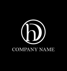 Letter dv logo design inspiration clean and Vector Image