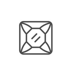 Gem line icon Royalty Free Vector Image - VectorStock