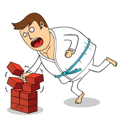 Muscly man with tattoo cartoon Royalty Free Vector Image