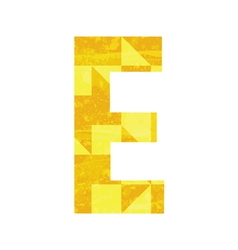 Abstract color alphabet E Royalty Free Vector Image
