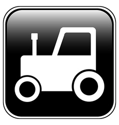 Tractor button Royalty Free Vector Image - VectorStock