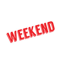 Weekend rubber stamp Royalty Free Vector Image
