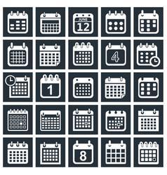 12 month calendar sign set Royalty Free Vector Image