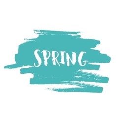 Lettering spring with decorative floral elements Vector Image