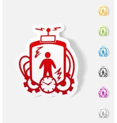 Realistic design element time machine Royalty Free Vector