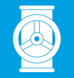 Valve icon white Royalty Free Vector Image - VectorStock