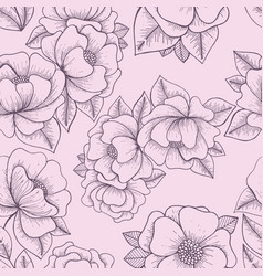 Flower set hand drawing Royalty Free Vector Image