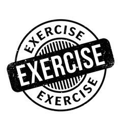 Exercise rubber stamp Royalty Free Vector Image