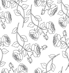 Seamless rose floral pattern Royalty Free Vector Image