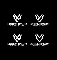 Letter x logo icon design template elements Vector Image