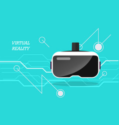 Virtual Reality Flat Infographic Poster Royalty Free Vector