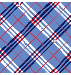 Red blue checkered seamless repeating pattern Vector Image