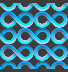 Blue tech square seamless pattern Royalty Free Vector Image