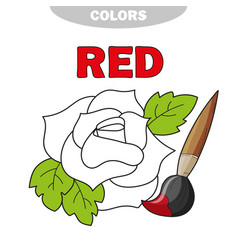 Yellow learn color education set Royalty Free Vector Image