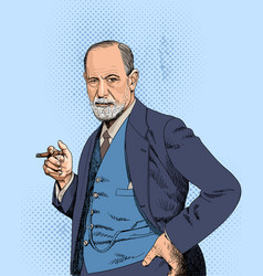 Sigmund freud Royalty Free Vector Image - VectorStock