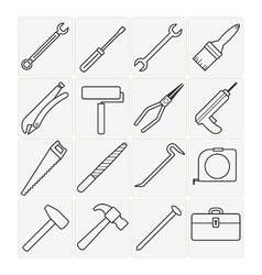 Toolbox and Tools Set Royalty Free Vector Image