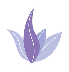 Birch leaf icon flat style Royalty Free Vector Image