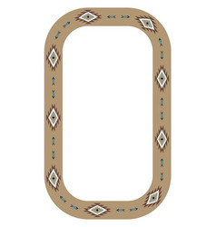 Mexican style frame design template Royalty Free Vector