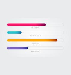 Download bar Royalty Free Vector Image - VectorStock