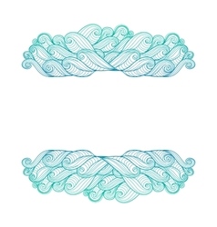 Abstract cloud line drawing Royalty Free Vector Image