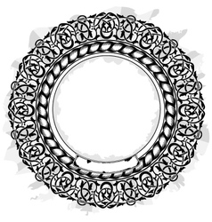 Black circle frame Royalty Free Vector Image - VectorStock