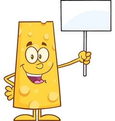 Waving Cheese Cartoon Royalty Free Vector Image
