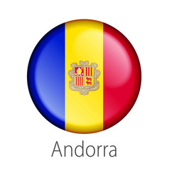 National flag of andorra with correct proportions Vector Image