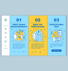 Cholesterol test brochure template layout flyer Vector Image
