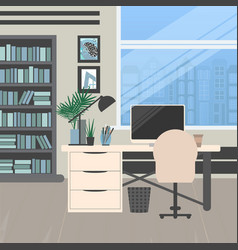 Modern cafe shop interior Royalty Free Vector Image