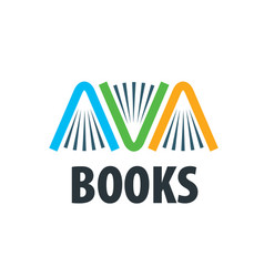 Literary cafe emblem Royalty Free Vector Image