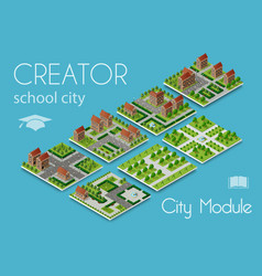City module creator Royalty Free Vector Image - VectorStock