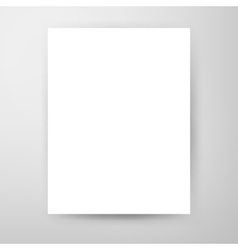 White blank poster template affiche wall paper Vector Image