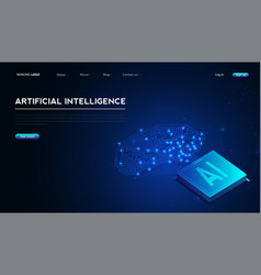 Programming concept artificial intelligence Vector Image