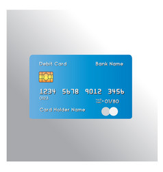 Credit card front and back side Royalty Free Vector Image