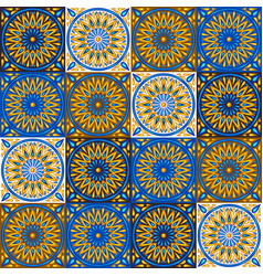 Moroccan ceramic tile seamless pattern Royalty Free Vector