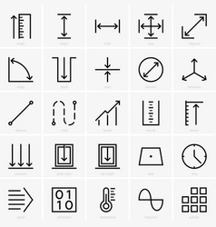 Quantities icons Royalty Free Vector Image - VectorStock