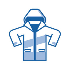 Down jacket line icon Royalty Free Vector Image