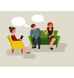 Psychologist private practice cartoon set Vector Image