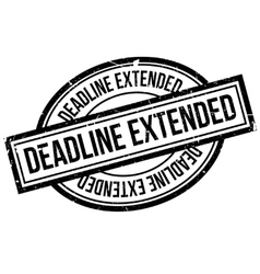 Deadline Extended rubber stamp Royalty Free Vector Image