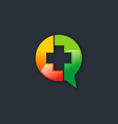 Talk sign chat communication logo Royalty Free Vector Image