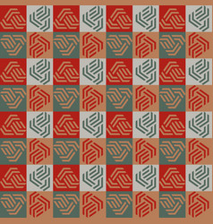 Red textured color diagonal seamless pattern Vector Image