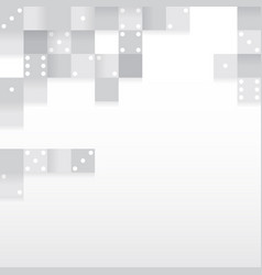 Gray blocks on blank white background Royalty Free Vector