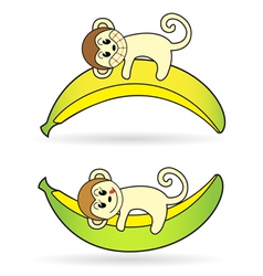 Cheerful Monkey Pointing Royalty Free Vector Image