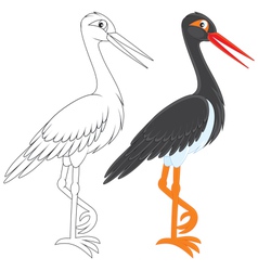 Stork Royalty Free Vector Image - VectorStock