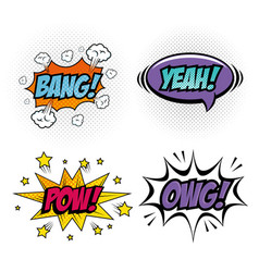 Comic pop art sign Royalty Free Vector Image - VectorStock