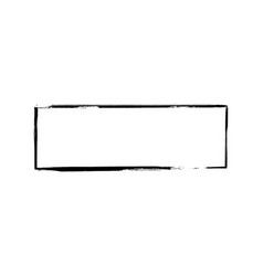 Graffiti rectangle grunge frame in blac Royalty Free Vector