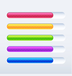 Fluid progress loading bar 100 90 80 70 60 50 40 Vector Image