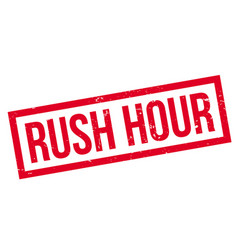 Rush hour rubber stamp Royalty Free Vector Image