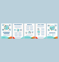 Climate change brochure template layout Royalty Free Vector